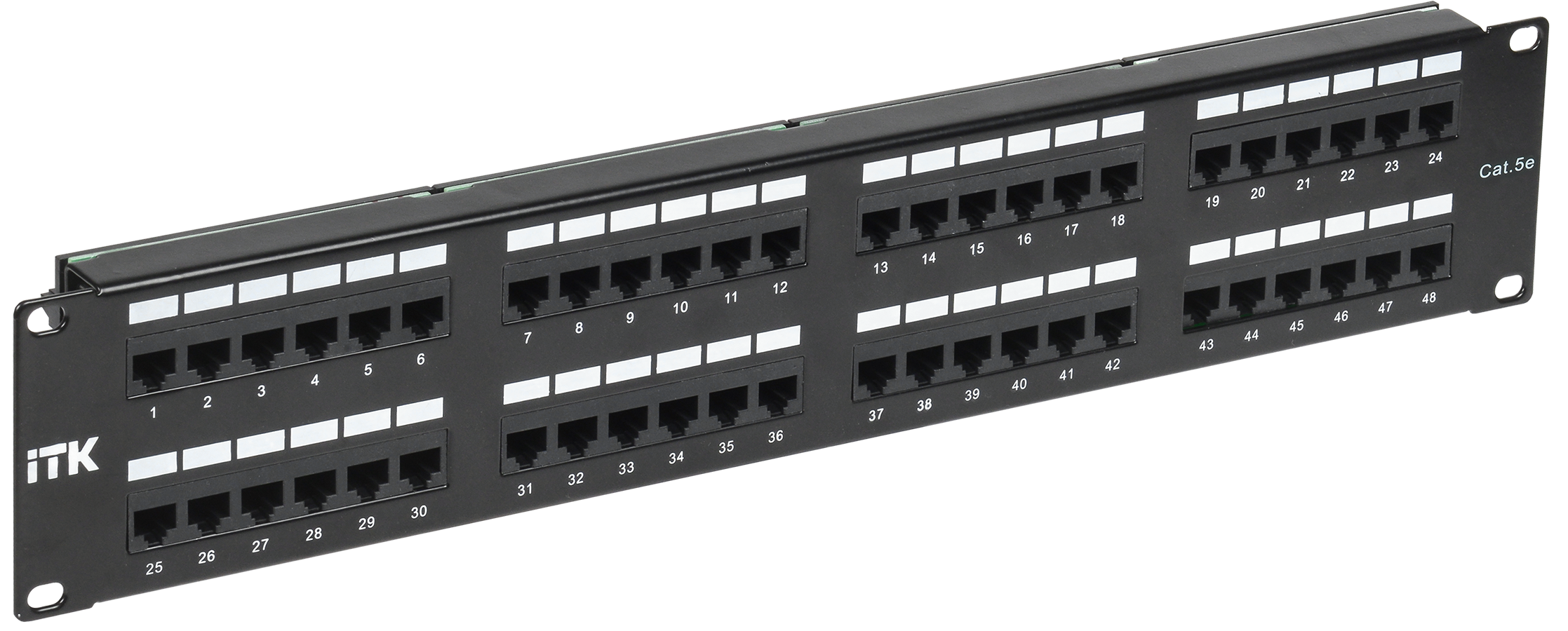 ITK 2U патч-панель кат.5Е UTP, 48 портів (Dual) | Купити за низкою ...